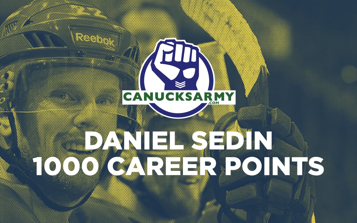Daniel Sedin Reaches 1000-Point Milestone