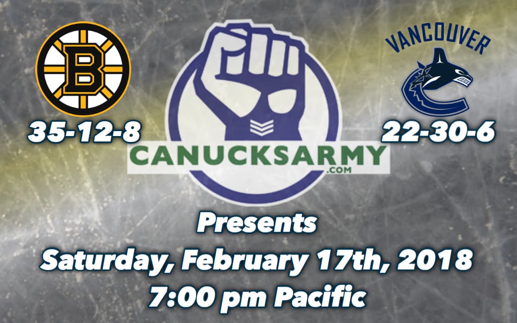 CANUCKSARMY GDT 59 – CANUCKS VS. BRUINS