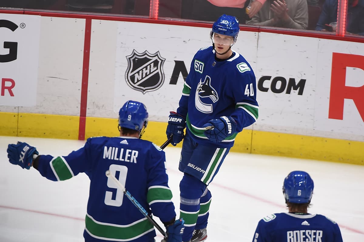 Vancouver’s “Lotto Line” was the NHL’s best through the month of October