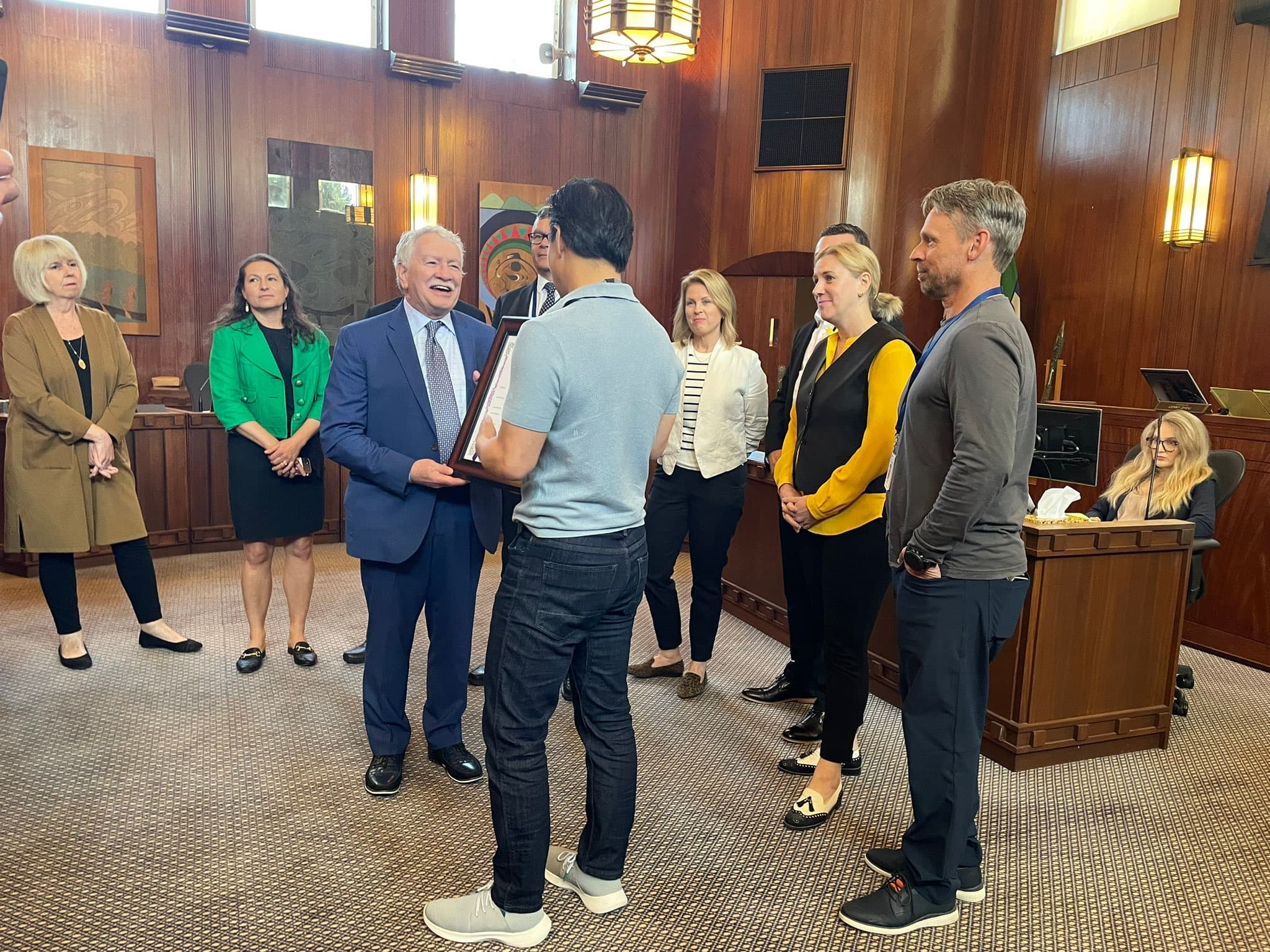 John Garrett appears at Vancouver city hall for ‘John Garrett Day ...