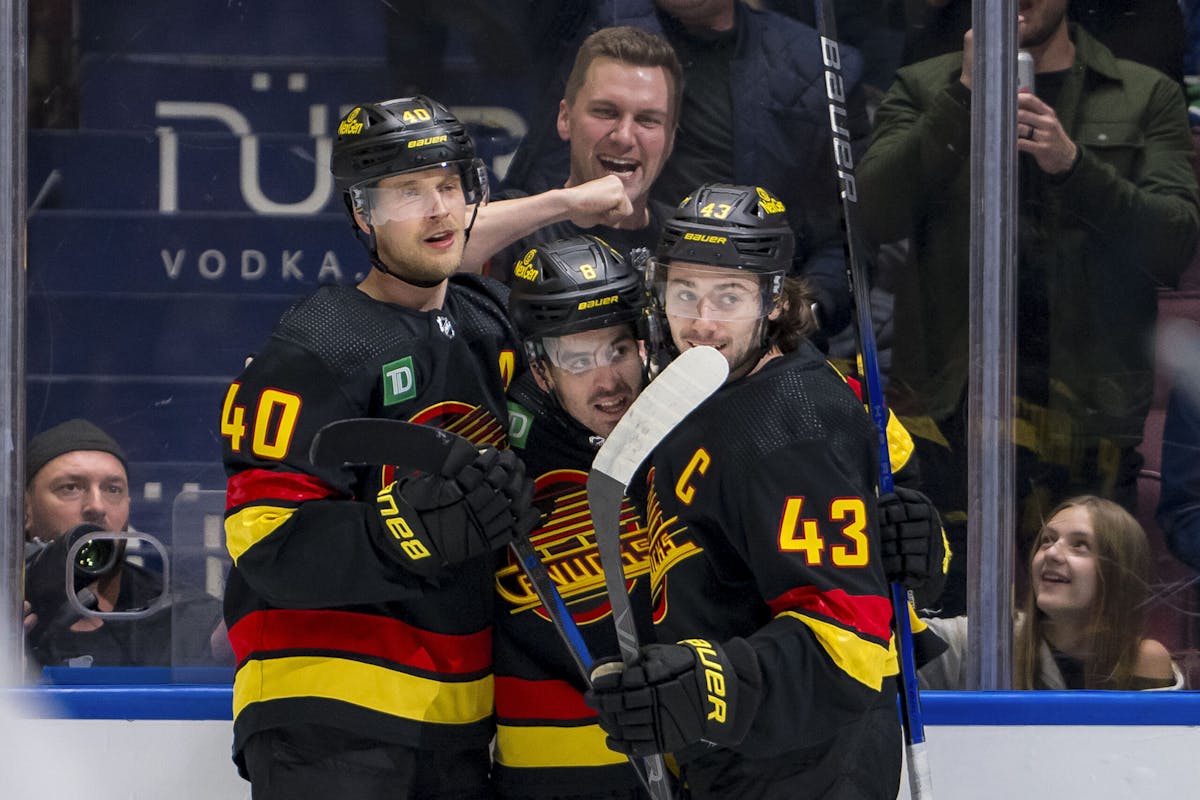 Scenes from Canucks practice: Maintenance day for Hughes, rest of team ...