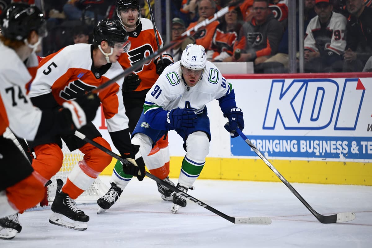 The Statsies: Daniel Sprong leads the Canucks in CF% in win against Flyers