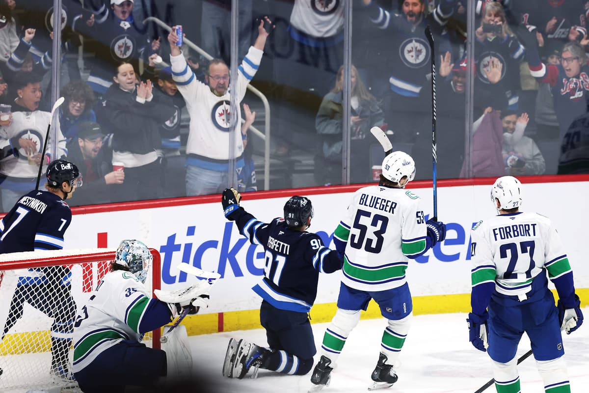 The Stanchies: Jets take a chunk out of Canucks’ already slim playoff hopes