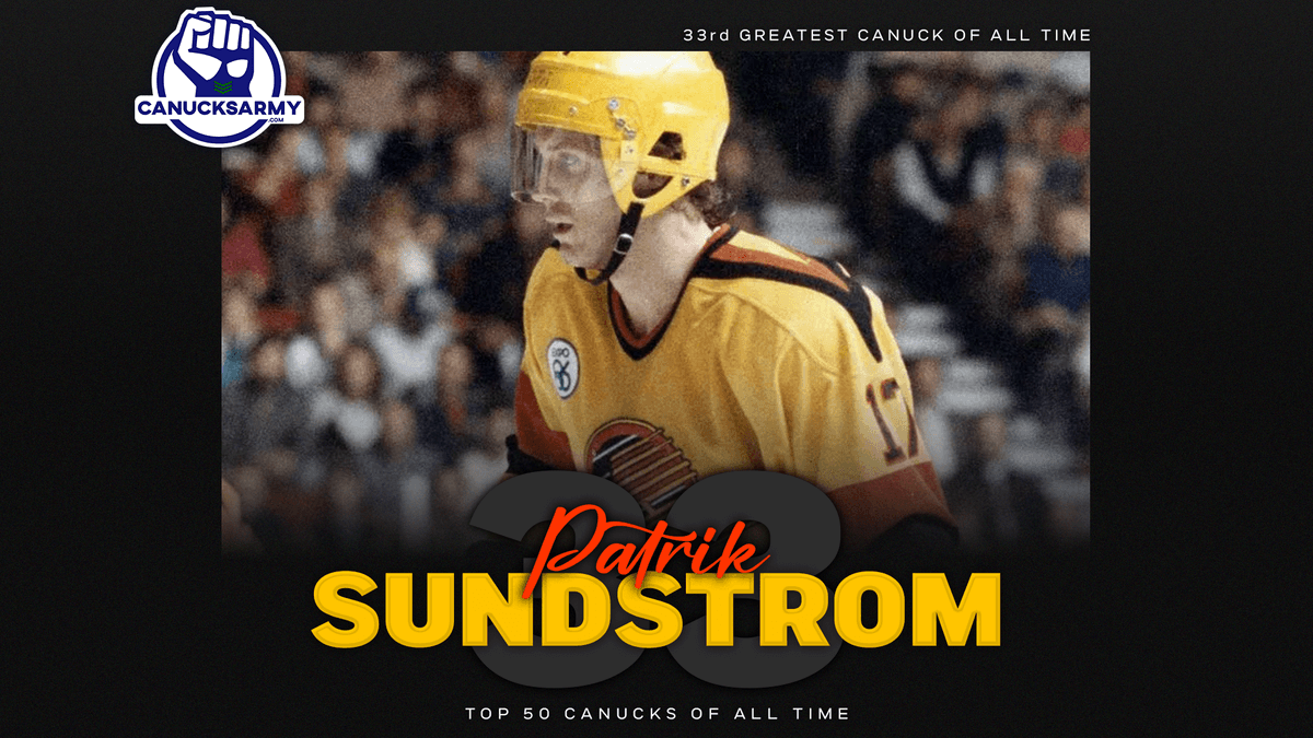 Top 50 Canucks players of all time: #33 – Patrik Sundstrom