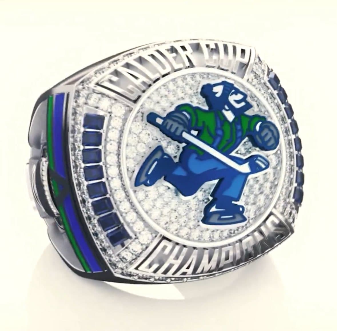 Abbotsford Canucks receive their Calder Cup Championship rings